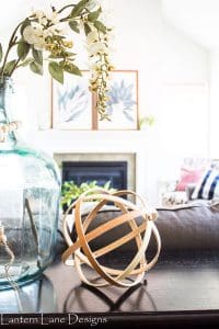 DIY Decorative Orbs Using Embroidery Hoops