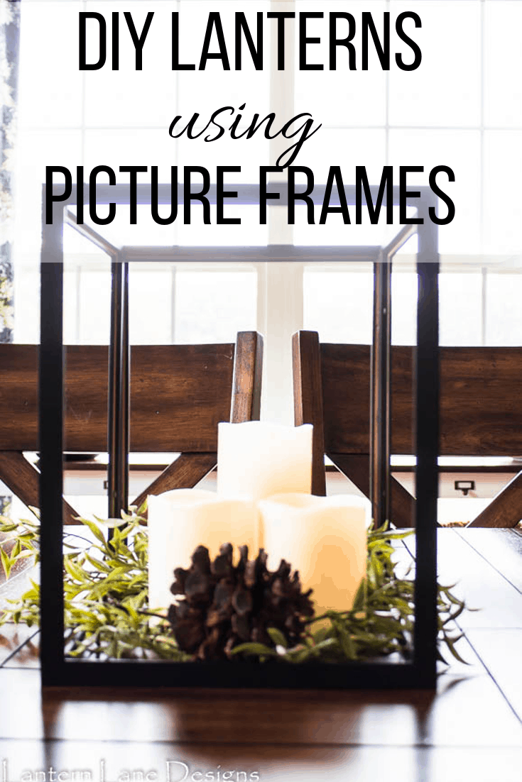 DIY Lanterns Using Inexpensive Frames