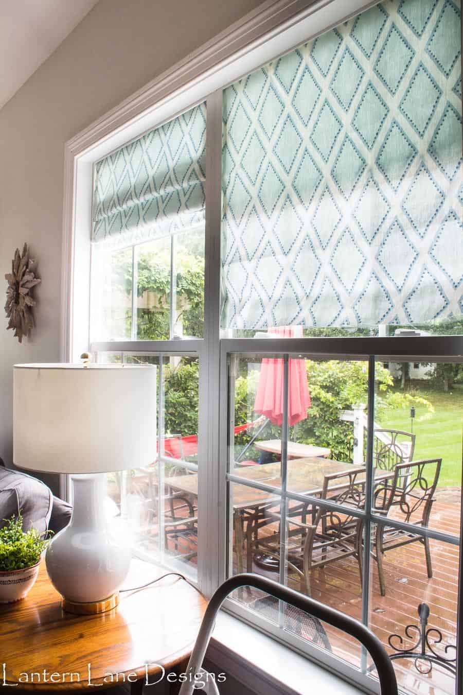 How to make roman shades with tension rods