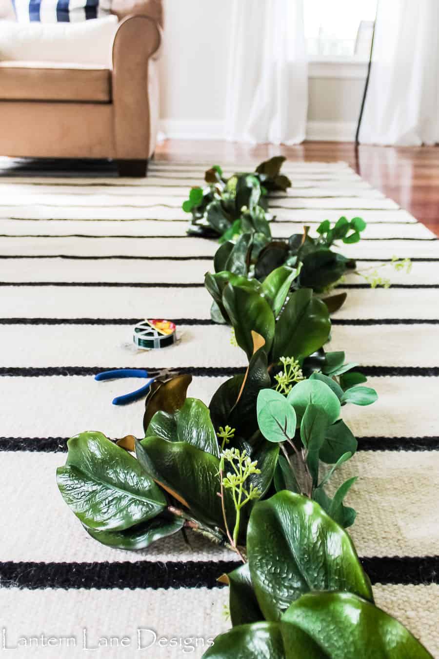 How To Make Your Own DIY Garland Using Faux Greenery For Your Home