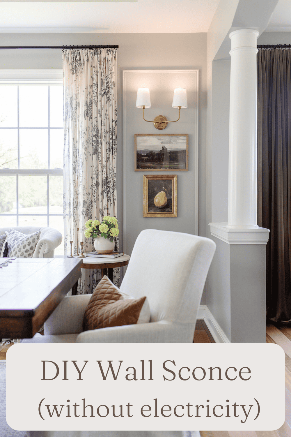 DIY Wall Sconce (How To Install Wall Sconces Without Electricity)