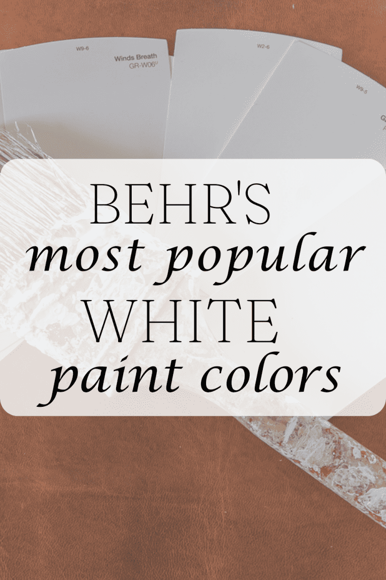 Behr's Most Popular White Paint Colors