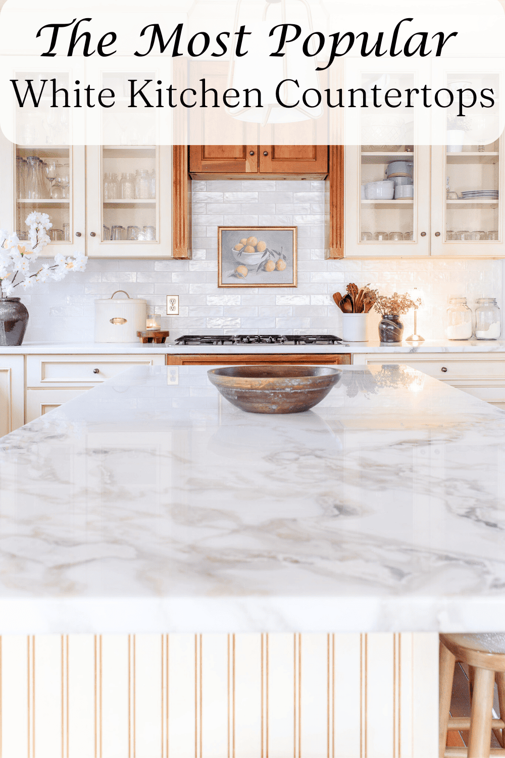 White Kitchen Countertops - Lantern Lane Designs