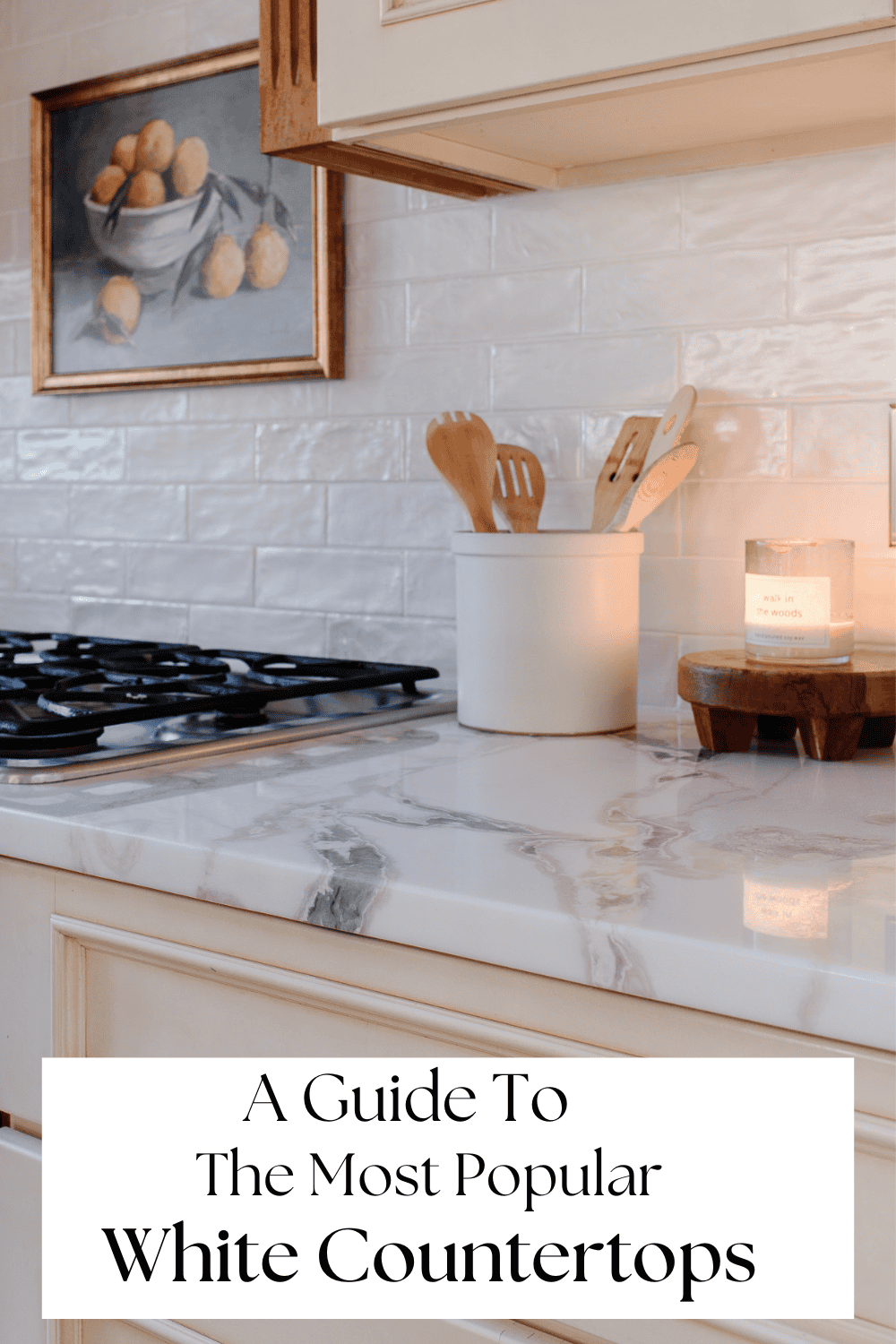 White Kitchen Countertops - Lantern Lane Designs