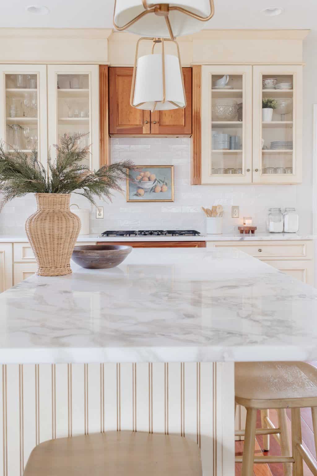 White Kitchen Countertops - Lantern Lane Designs