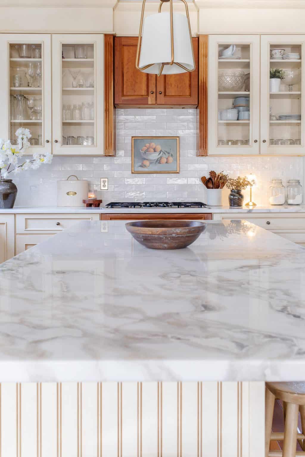 White Kitchen Countertops - Lantern Lane Designs