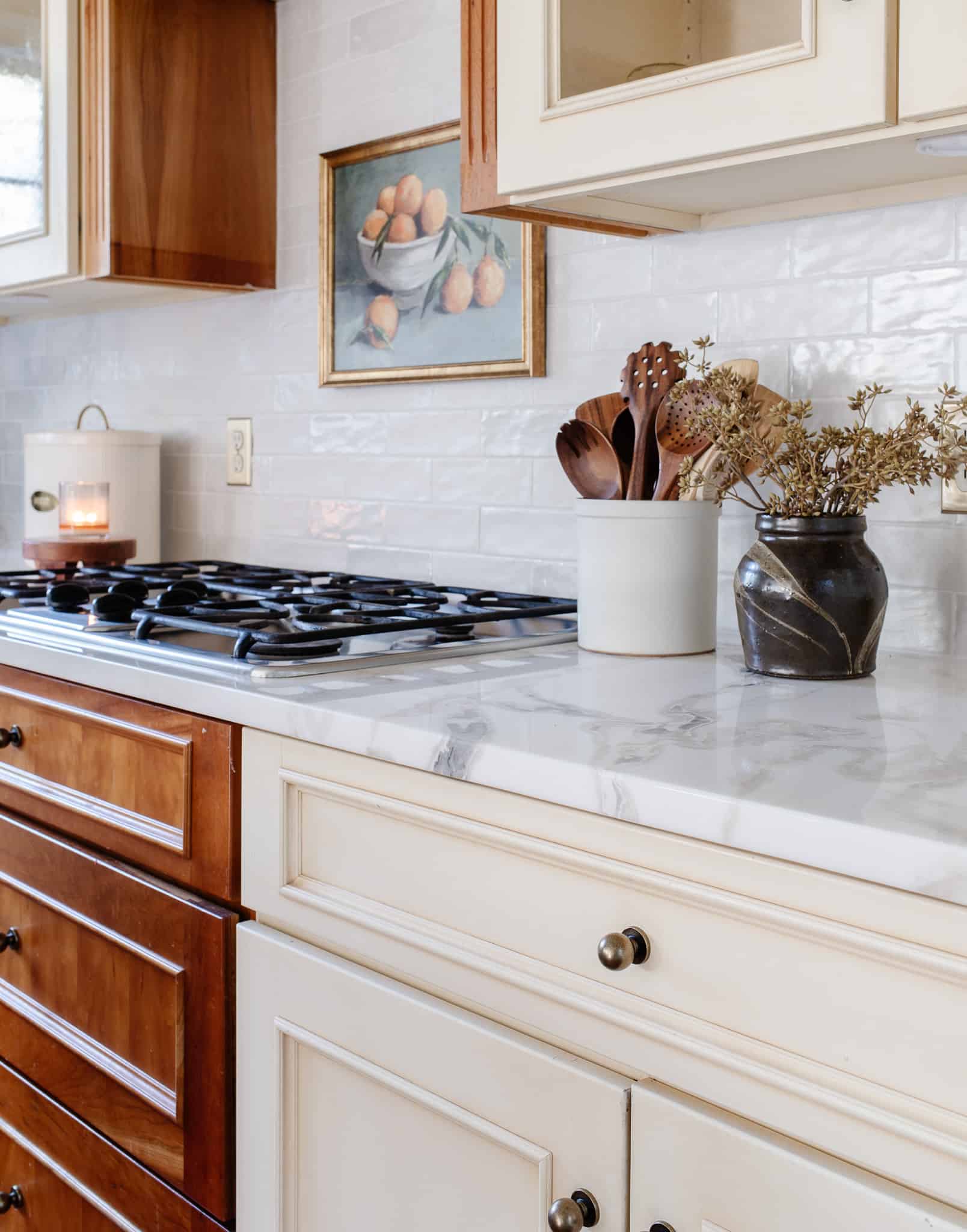White Kitchen Countertops - Lantern Lane Designs