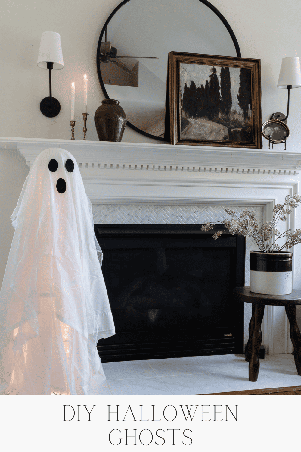 DIY Halloween Ghosts - Lantern Lane Designs