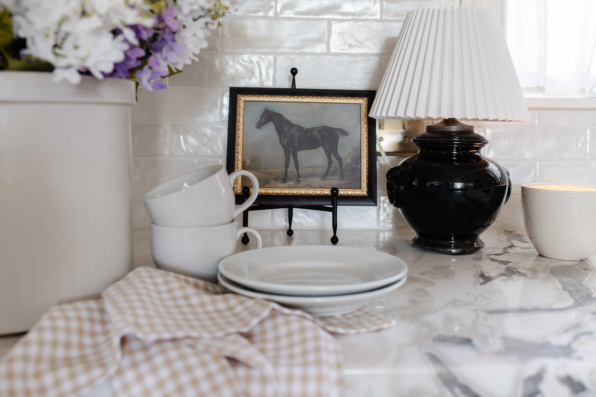 Tips to Styling Your Kitchen Counters - Lantern Lane Designs