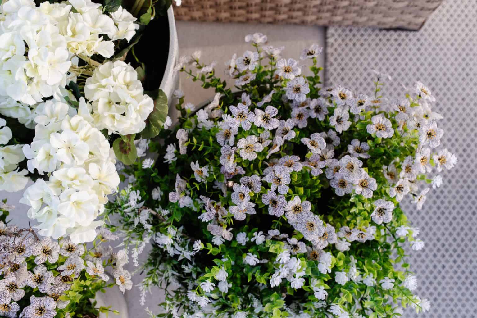 How To Create Stunning Planters (With Faux Flowers) - Lantern Lane Designs