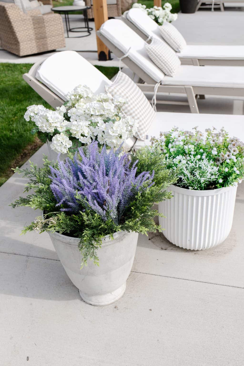 How To Create Stunning Planters (With Faux Flowers) - Lantern Lane Designs