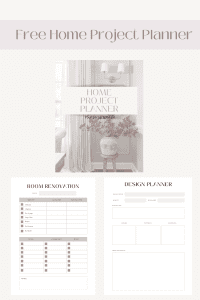 Free Home Project Planner - Lantern Lane Designs