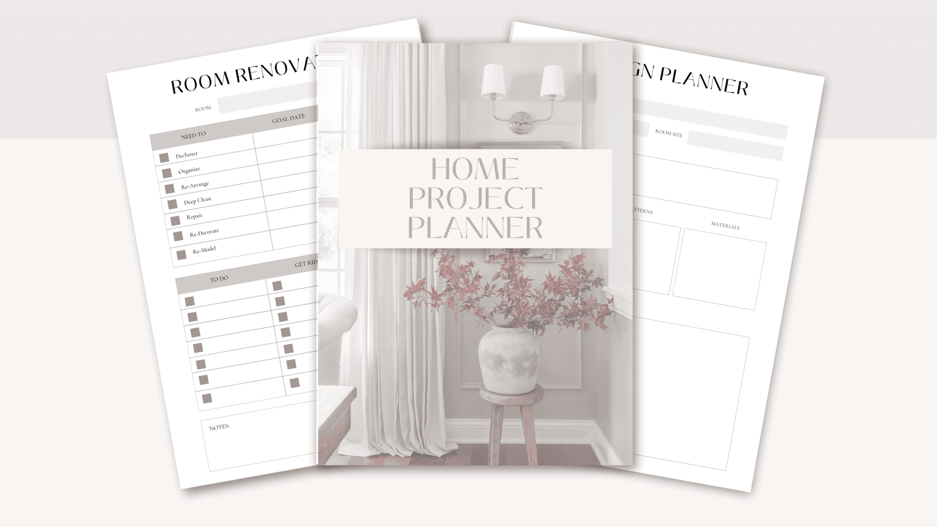 Free Home Project Planner - Lantern Lane Designs