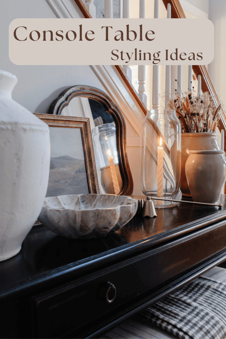 Console Table Styling (How to decorate a console table) - Lantern Lane ...