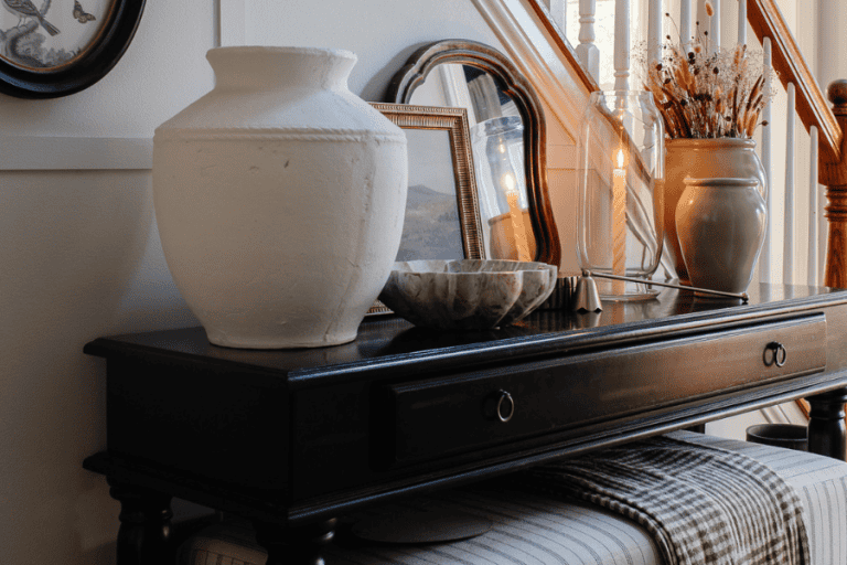Console Table Styling (How to decorate a console table) - Lantern Lane ...