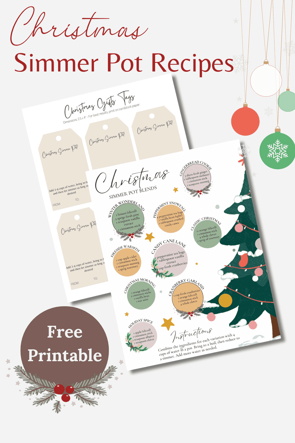 Christmas Simmer Pot Recipes - Lantern Lane Designs