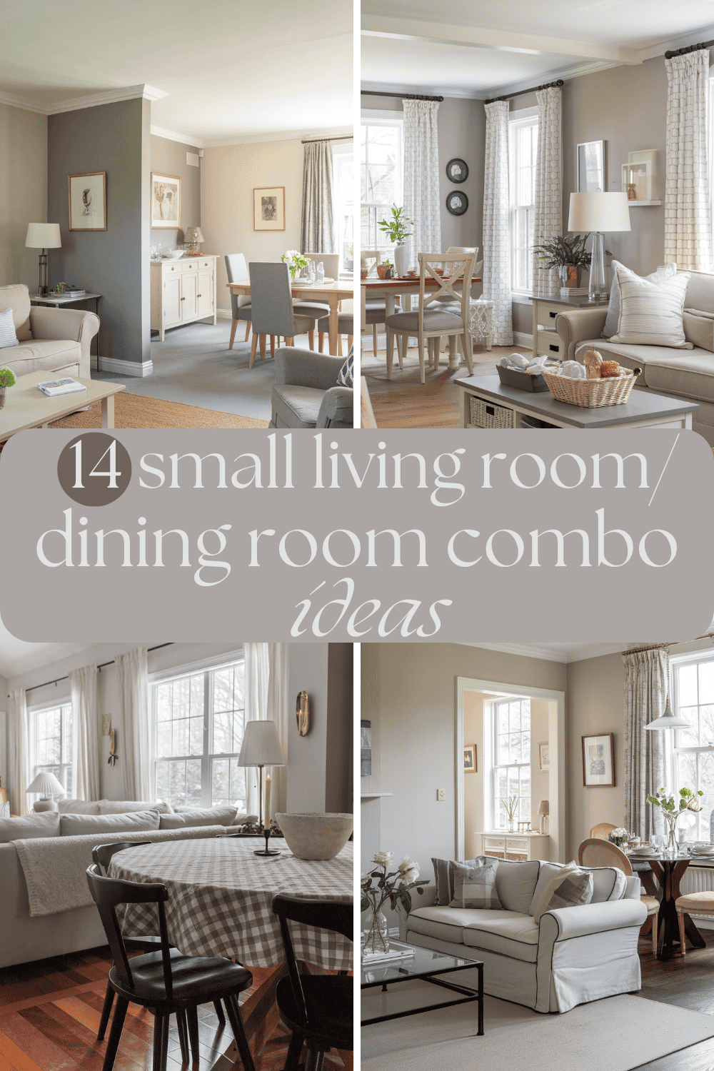 Small Living Room/Dining Room Combo Ideas - Lantern Lane Designs