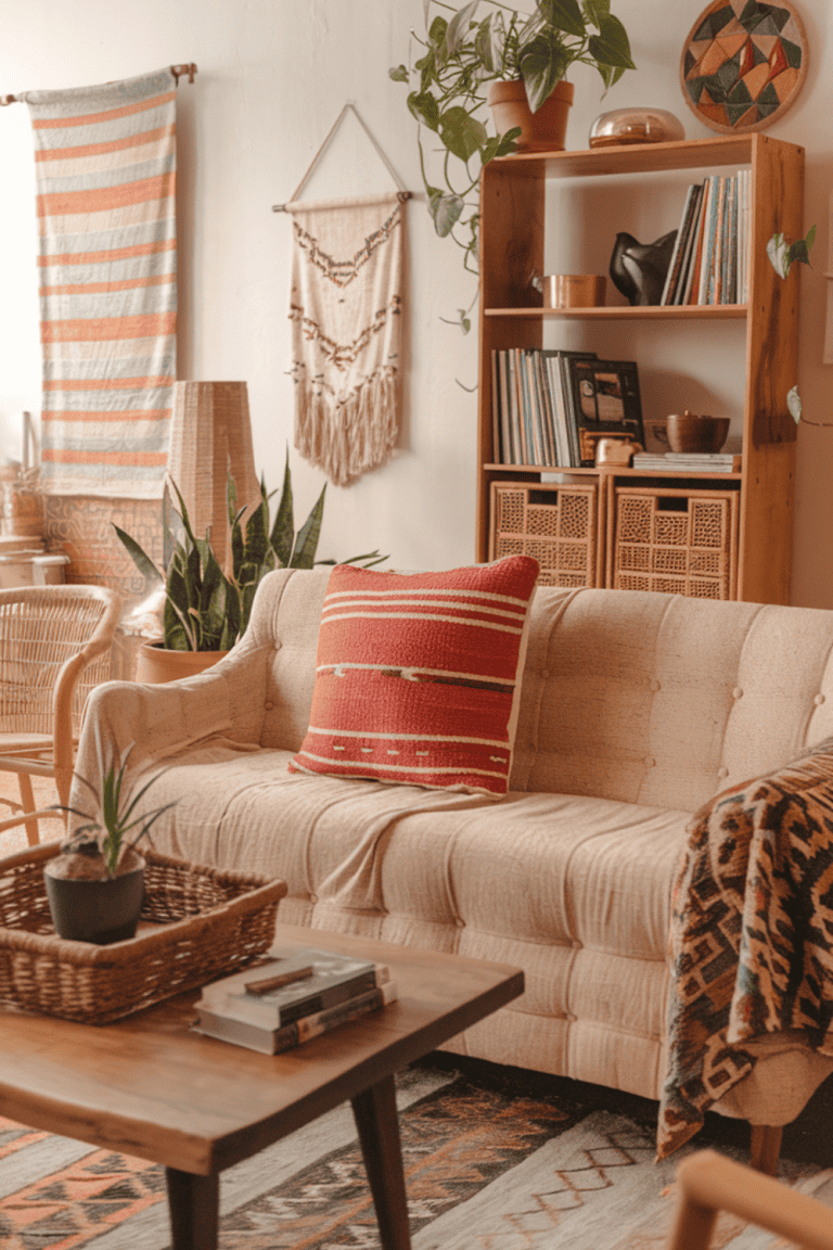 20 Beautiful Boho Living Room Ideas and Inspiration - Lantern Lane Designs